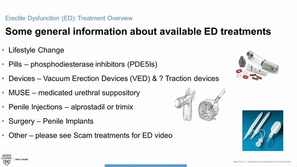 Mayo Men's Health Moment: Erectile Dysfunction (ED) Treatment Overview ...