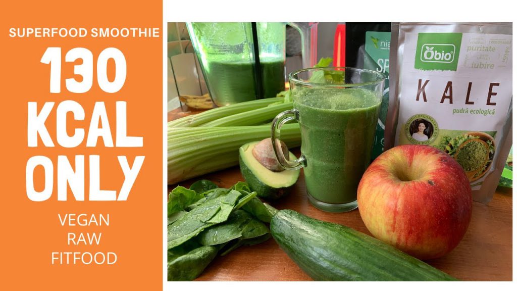 130 KCAL SUPERFOOD SMOOTHIE – GREAT FOR SKIN AND DIGESTION! RAW VEGAN ...